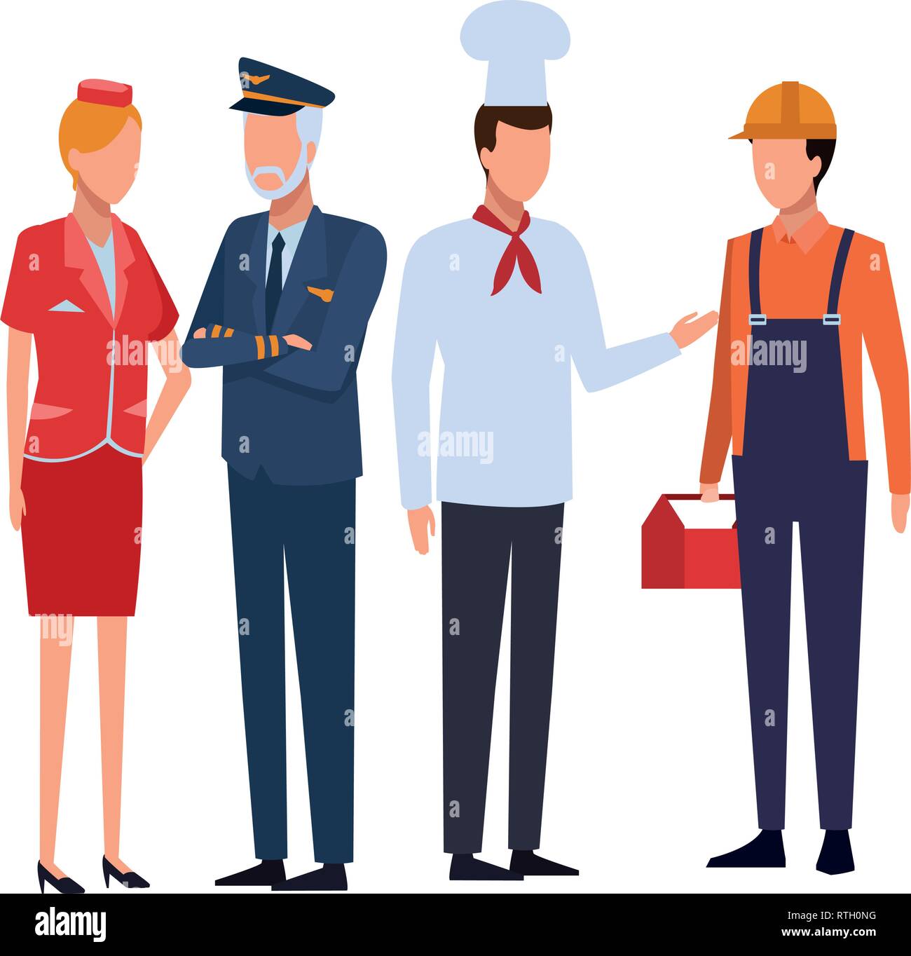 Jobs and professions avatar Stock Vector Image & Art - Alamy