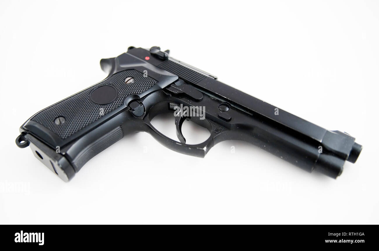 asg gun isolated on white background Stock Photo - Alamy