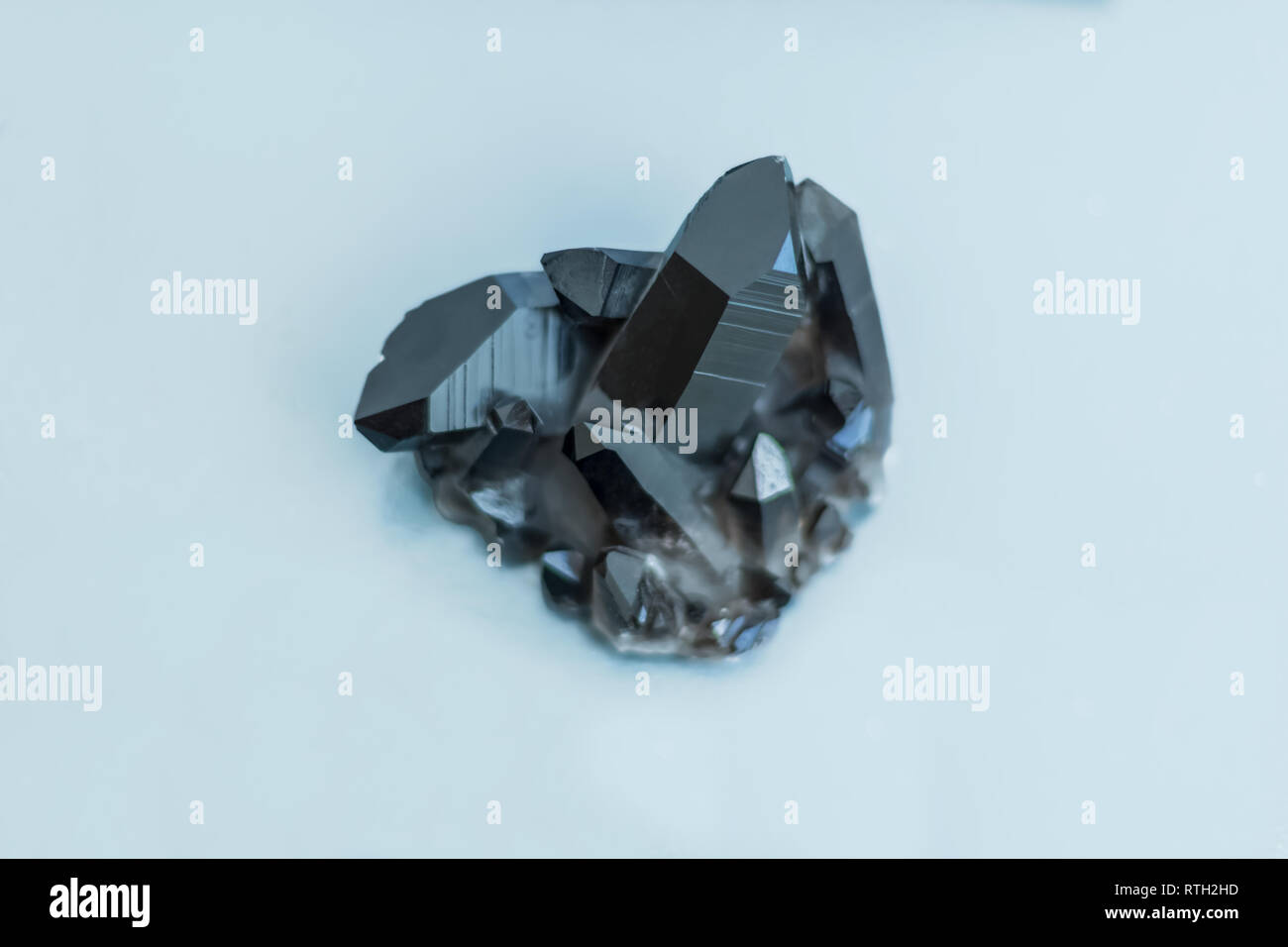 Detailed view of a mineral, brazilian dark hematite, haematite ...