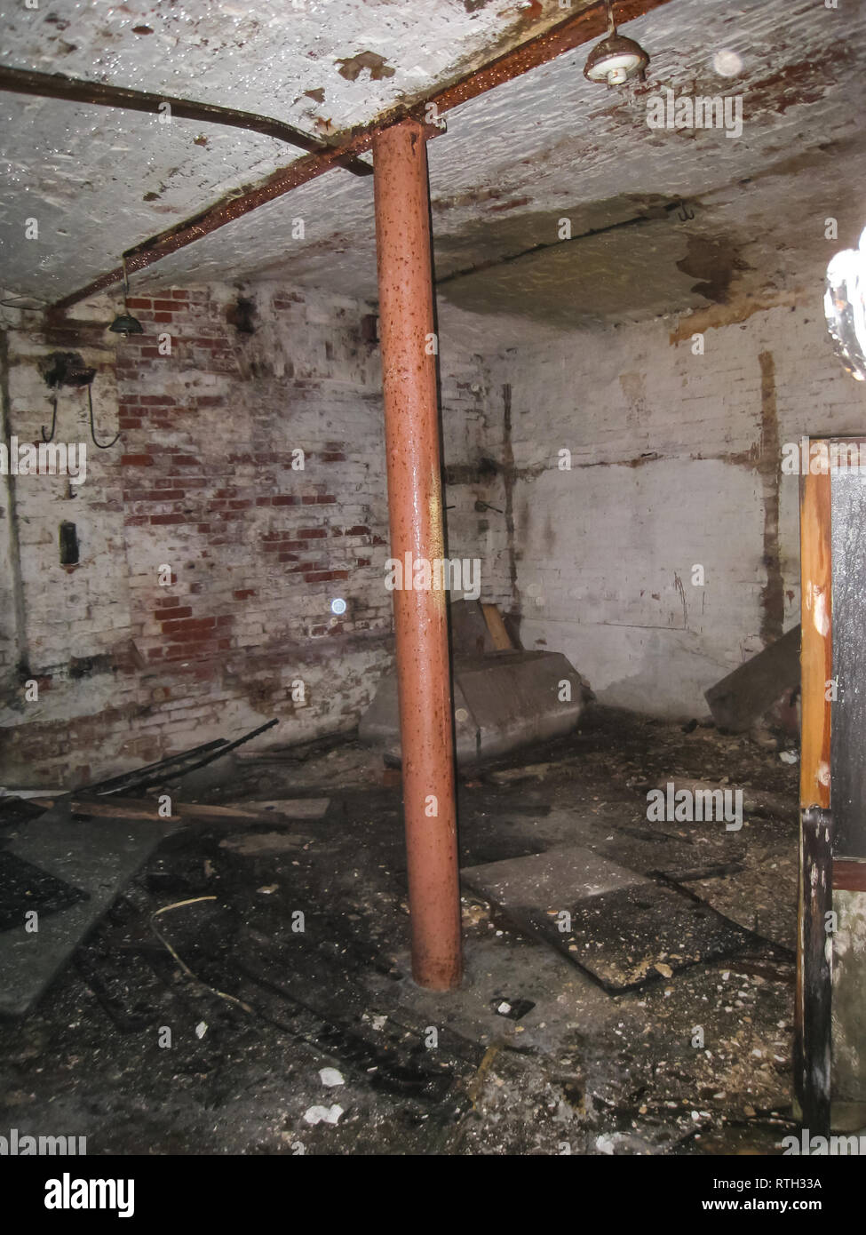 Corps and basements dorm in Khamovniki. Ancient antique building built ...