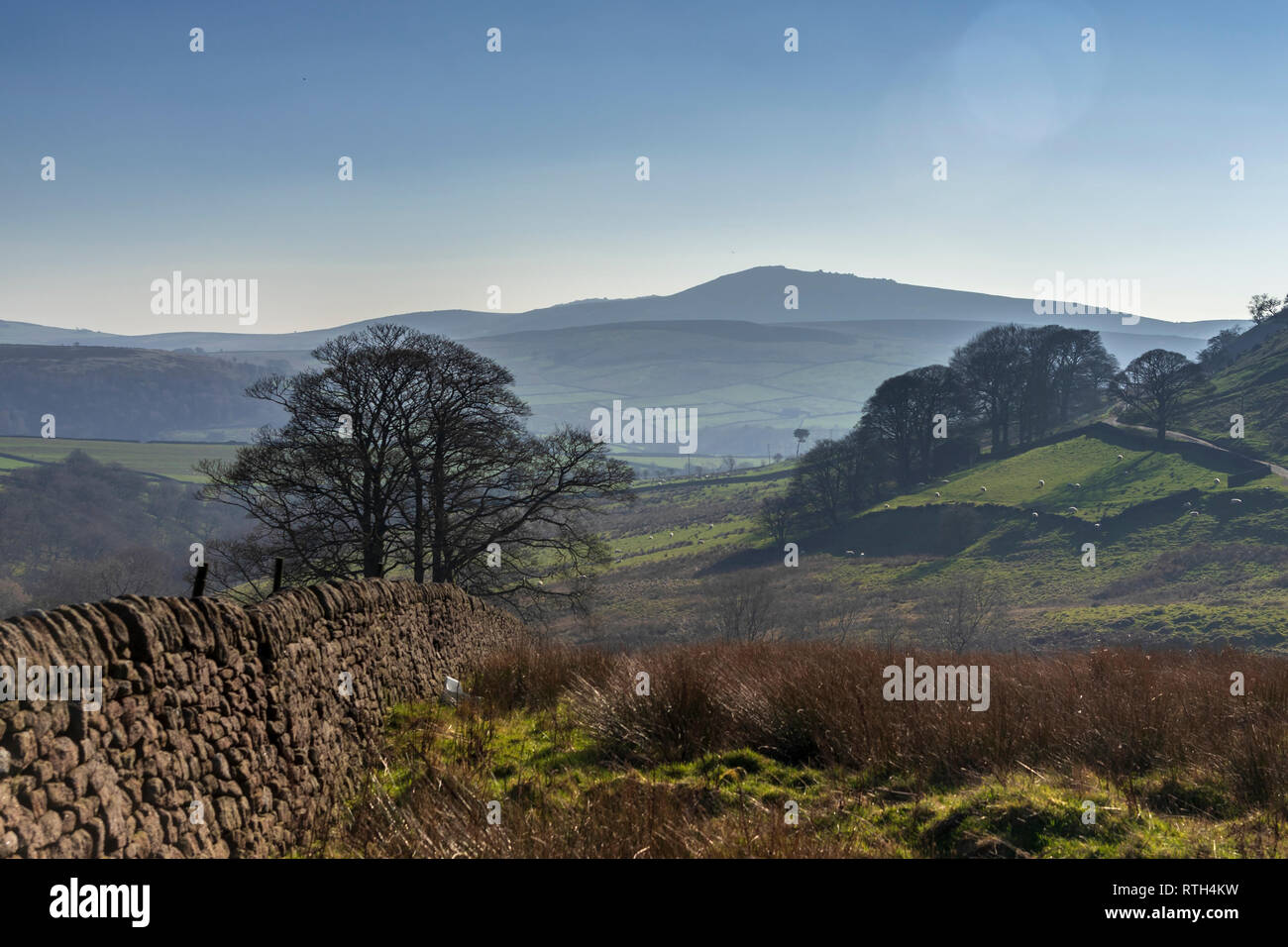 Derbyshire moors Peak District National park Stock Photo - Alamy