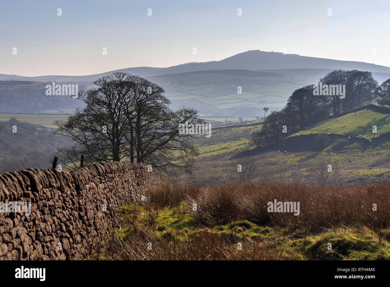 Derbyshire moors Peak District National park Stock Photo - Alamy