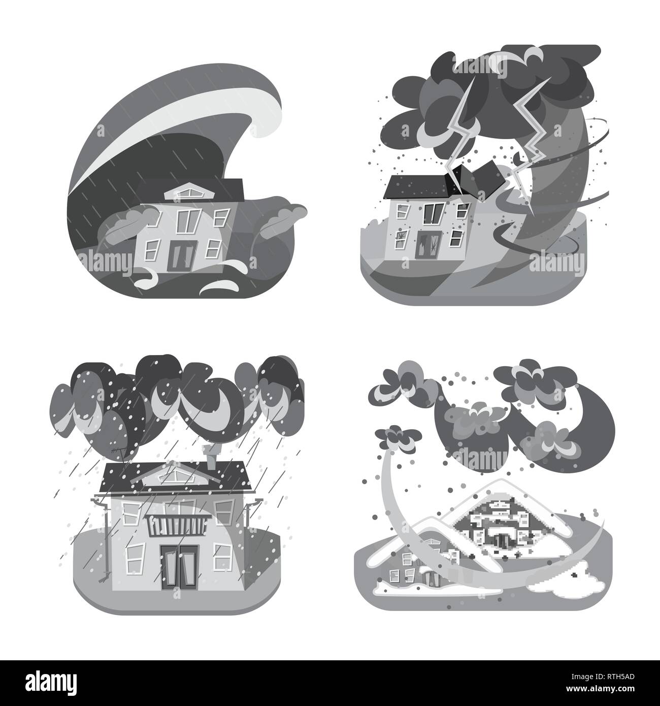 Vector design of nature and apocalypse icon. Collection of nature and ...