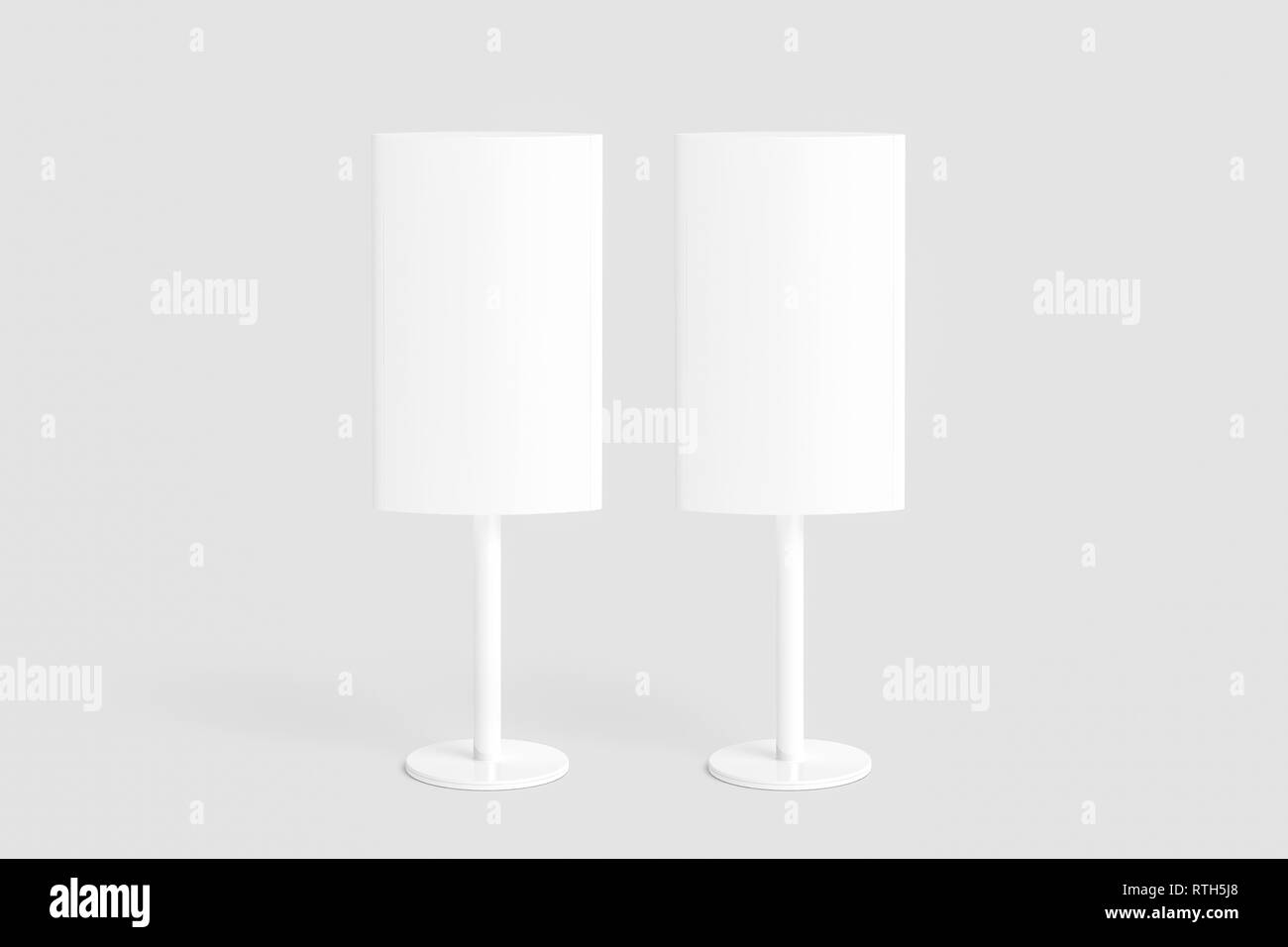 Outdoor Advertising Stand Banner Shield Display, Advertising isolated ...