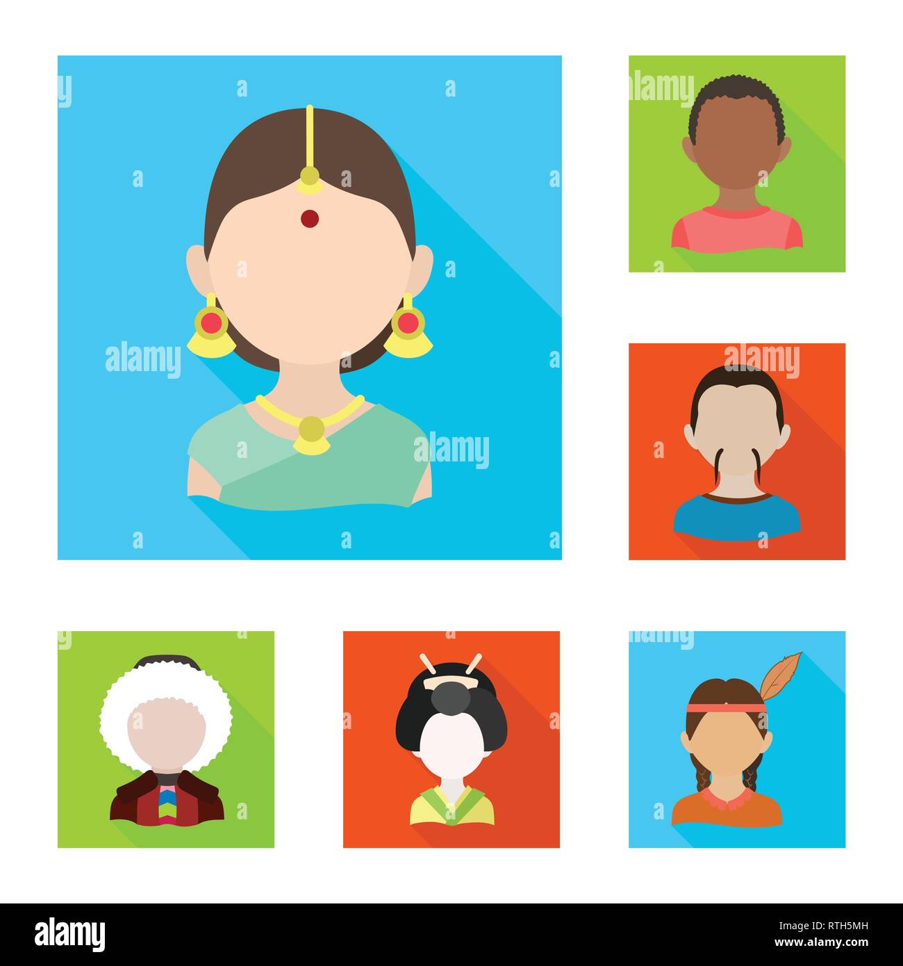 Vector design of nation and race logo. Collection of nation and user ...
