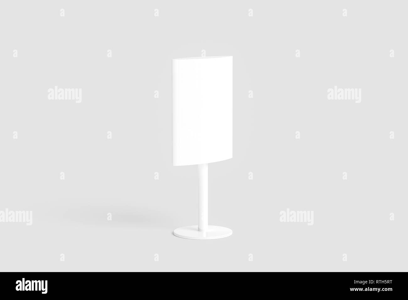 Outdoor Advertising Stand Banner Shield Display, Advertising isolated ...