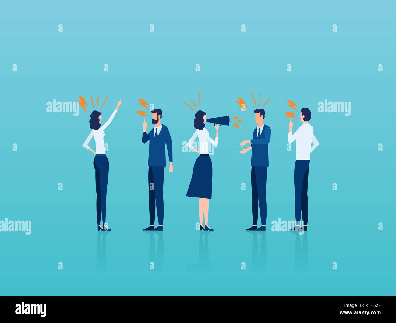Man woman angry other Stock Vector Images - Alamy