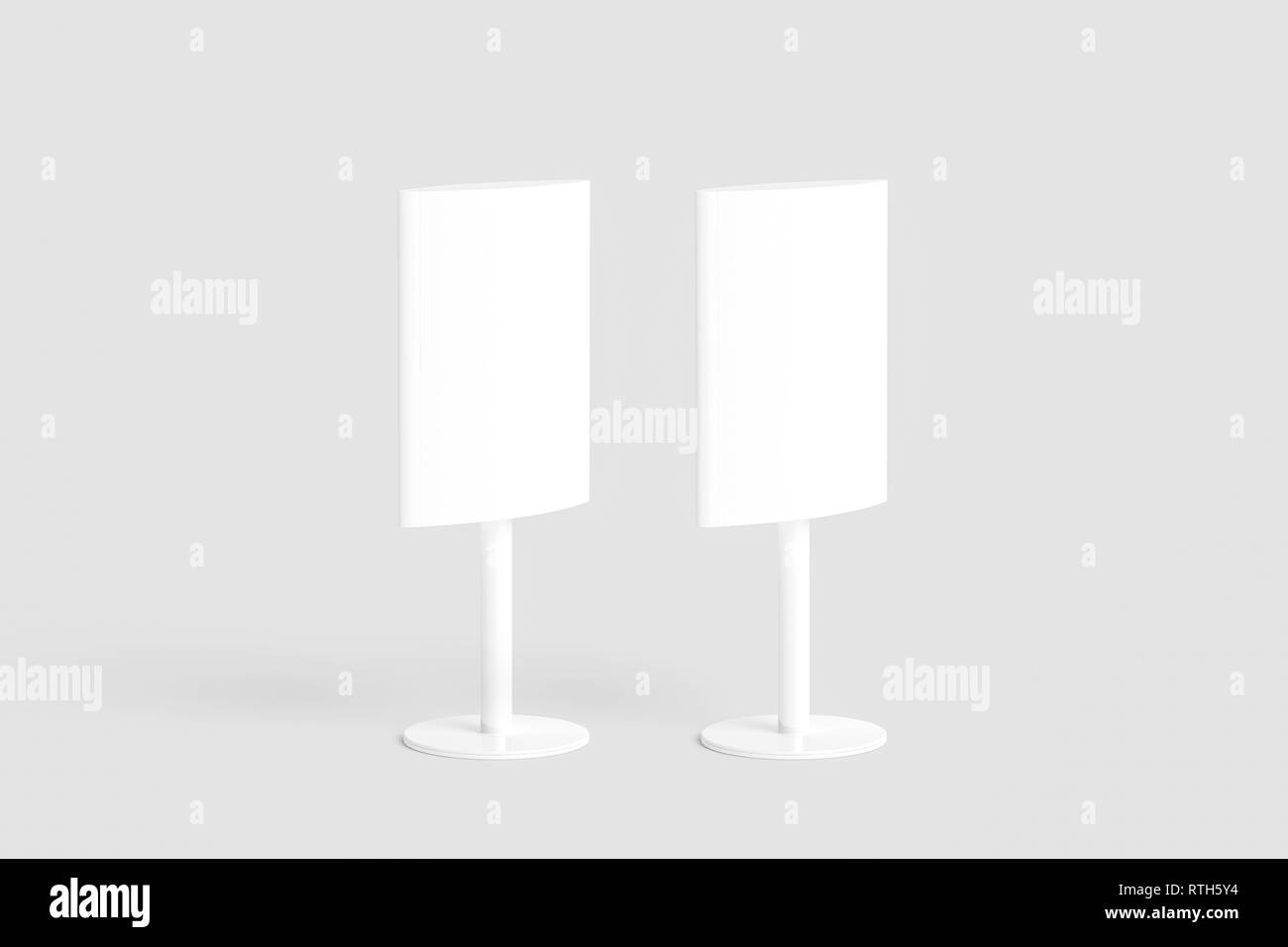 Outdoor Advertising Stand Banner Shield Display, Advertising isolated ...