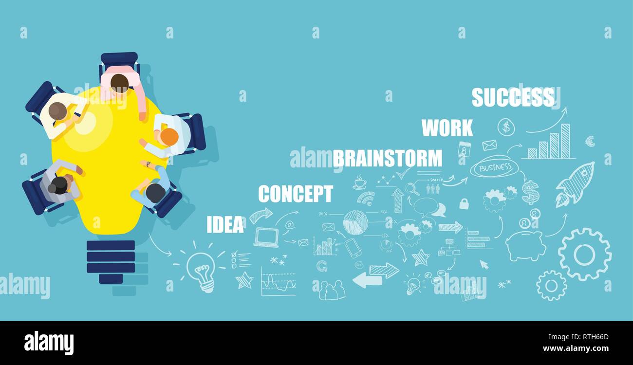 Brainstorm vector vectors hi-res stock photography and images - Alamy