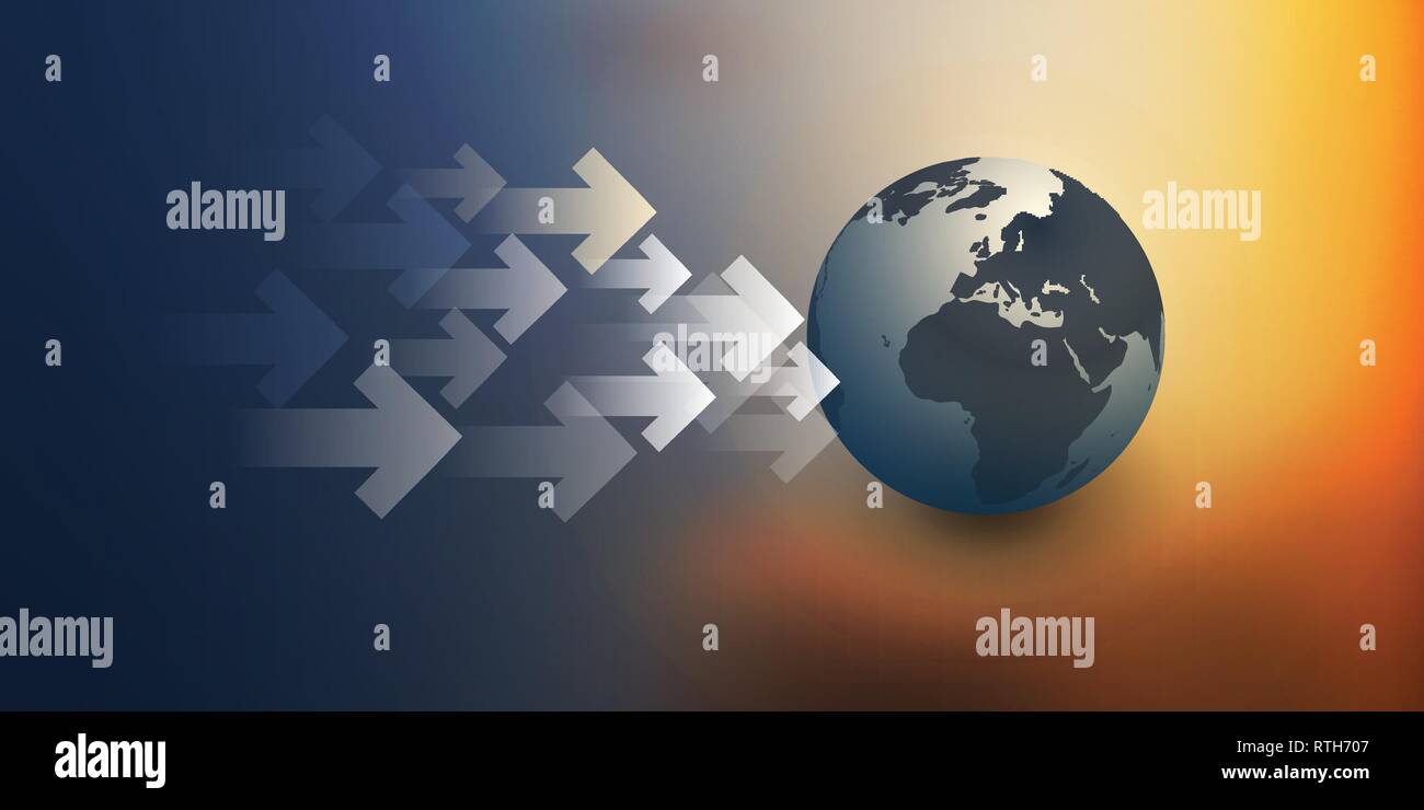 3D Earth Globe Design Layout Applicable for Globalisation, Global ...