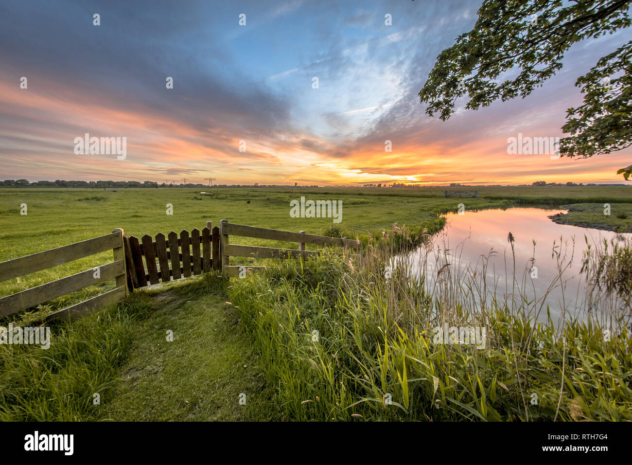 Stormy sky over the canal hi-res stock photography and images - Alamy