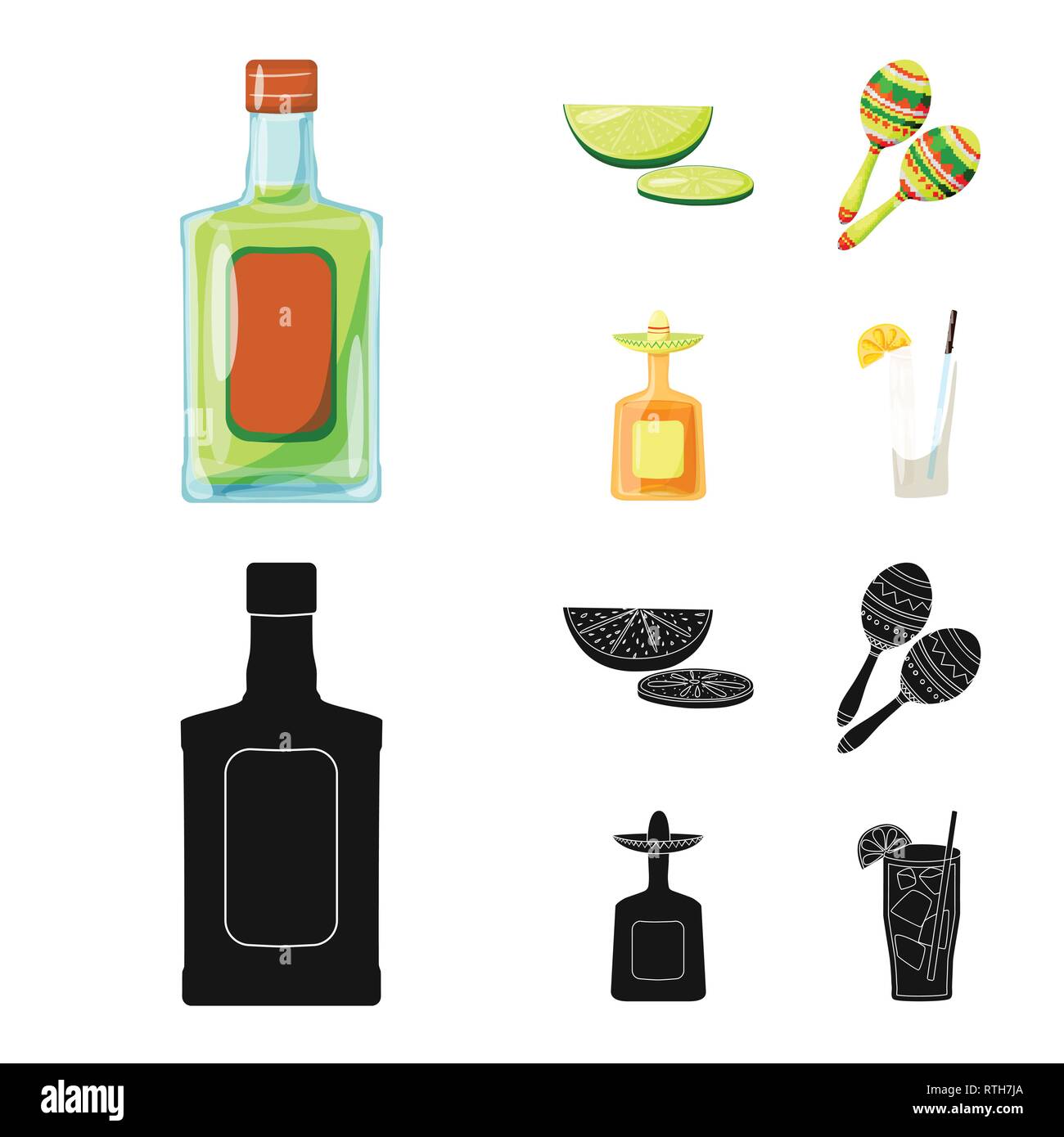 bottle,lime,maraca,cocktail,alcohol,green,instrument,glass,lemon,music ...