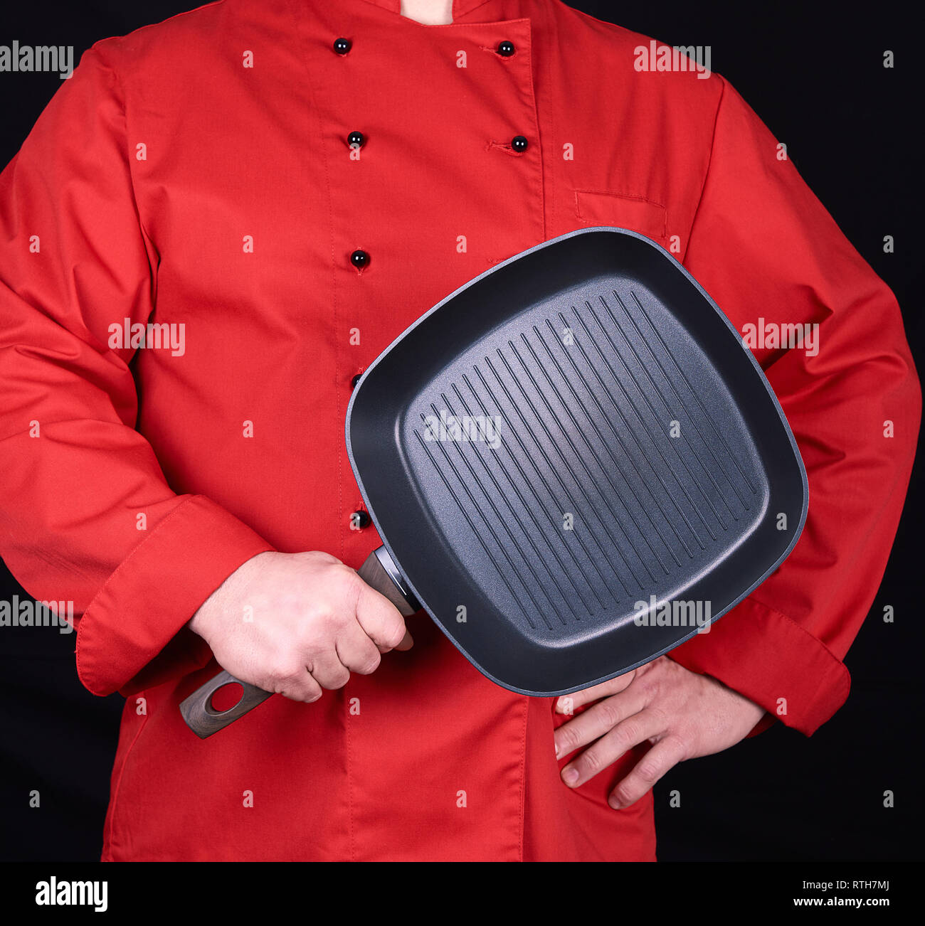 Black man male cook hi-res stock photography and images - Alamy