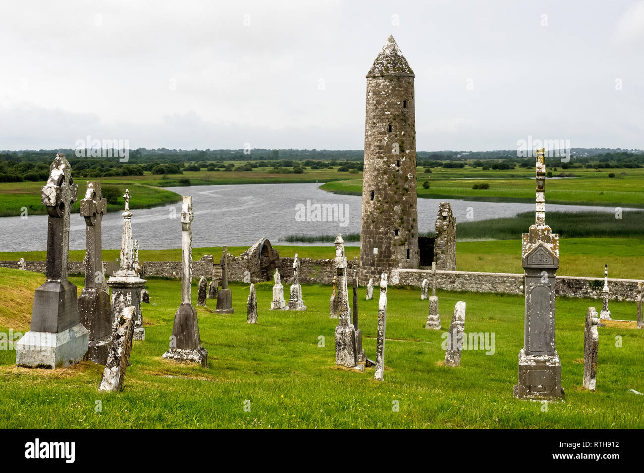 Ruins of medieval stone Christian church called Temple Melaghlin in ...