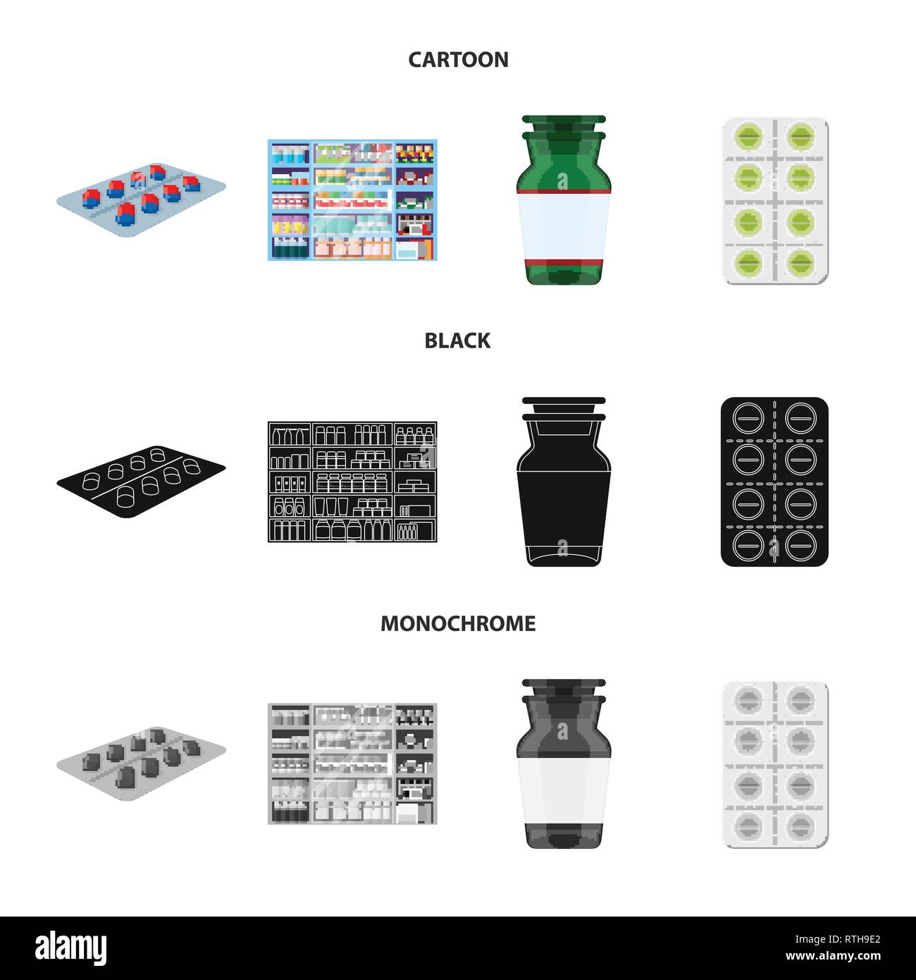 Bottle shelf stock label Stock Vector Images - Alamy