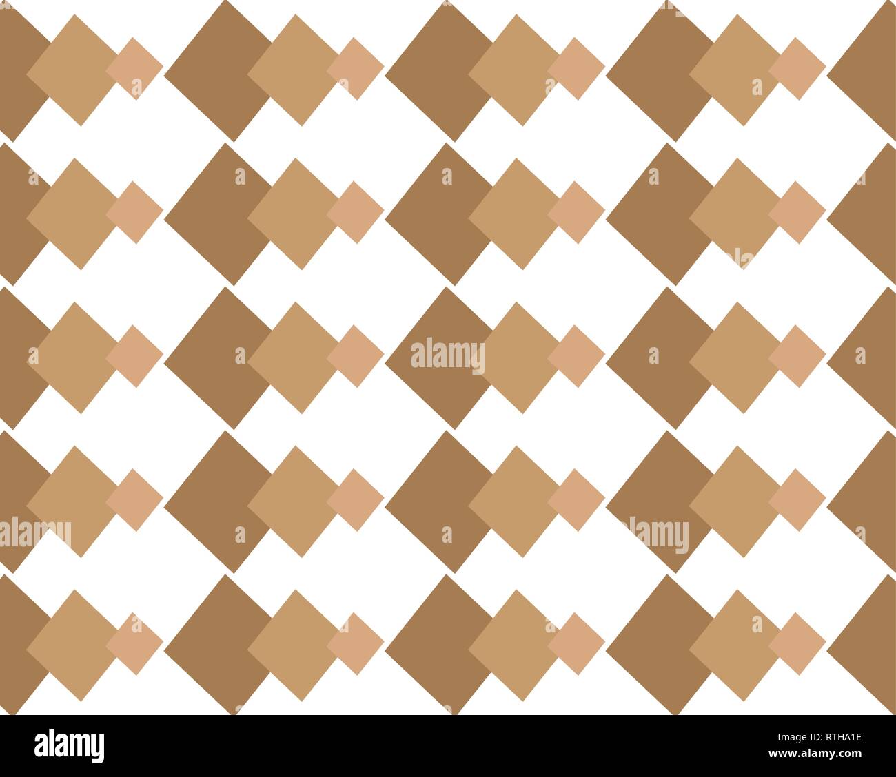 The design of brown diamonds on a white background Stock Vector Image ...