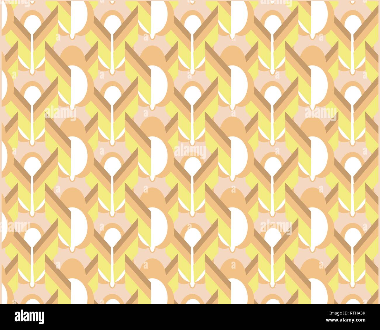 Abstract geometric pattern with wavy lines, stripes, diamonds Stock ...