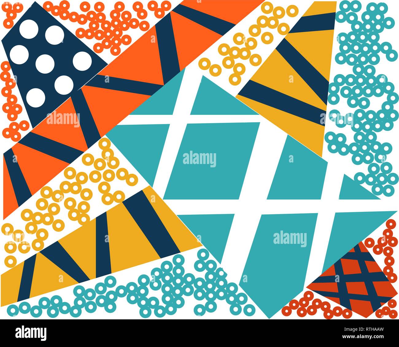 Abstract modern geometric background Retro style texture, pattern and ...