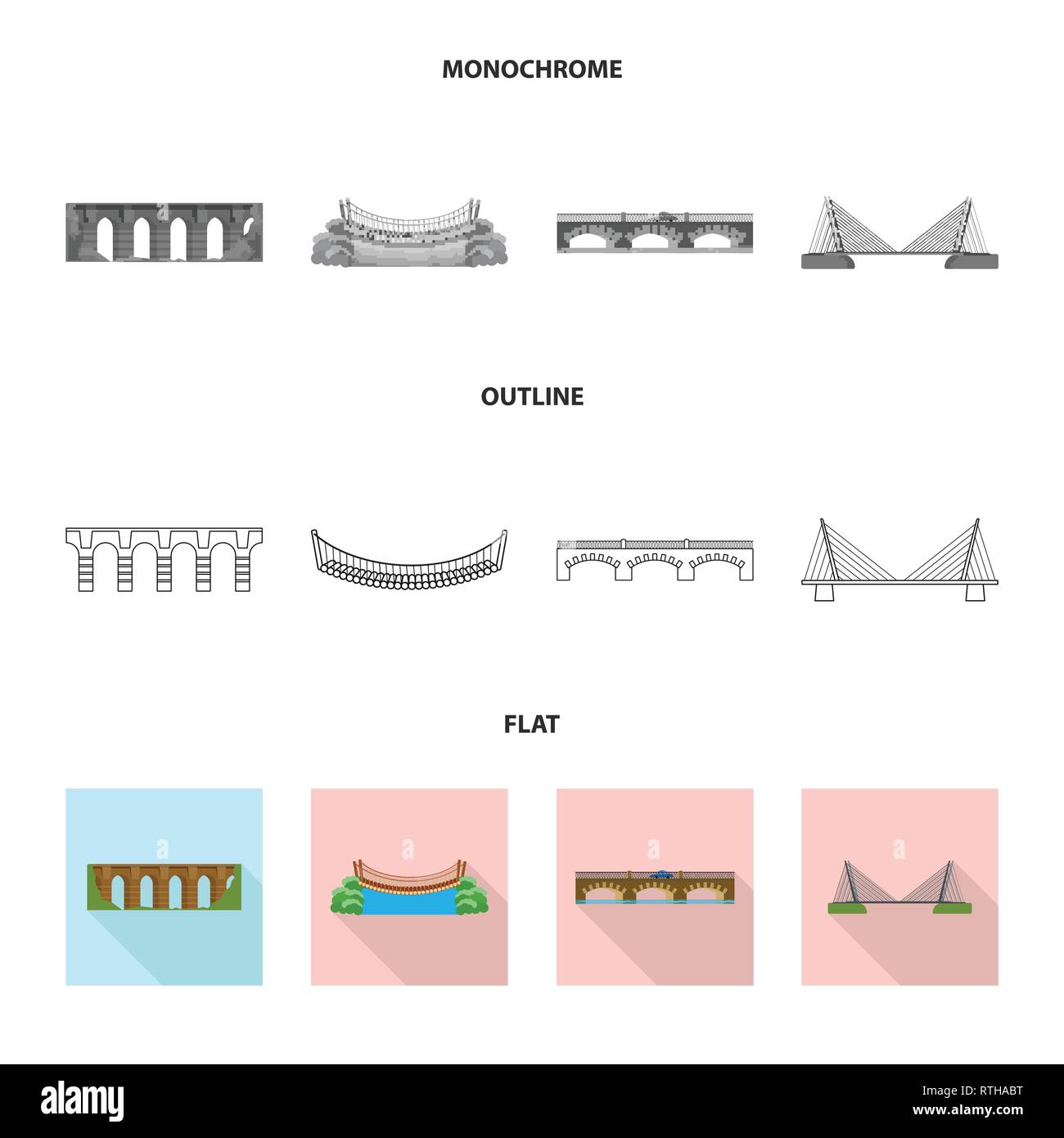 Isolated Object Of Connection And Design Symbol Collection Of