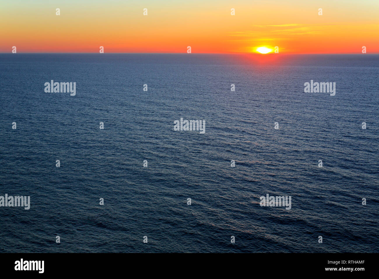 Sunset from cape Cabo da Roca, Portugal Stock Photo - Alamy