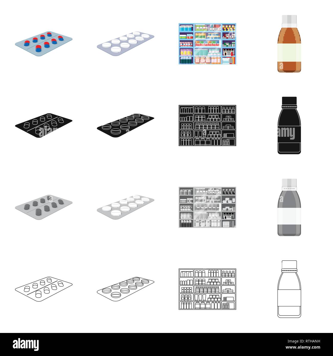 Bottle shelf stock label Stock Vector Images - Alamy