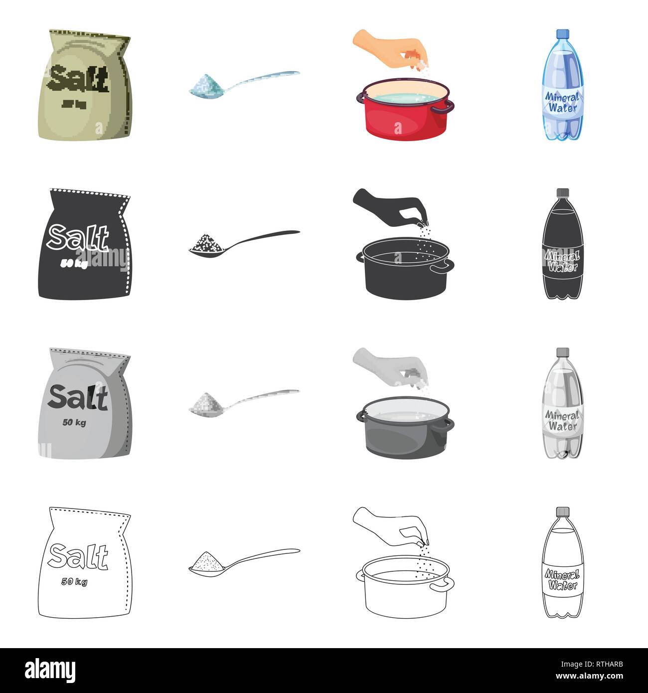 bag,spoon,casserole,water,seasoning,salty,handful,bottle,powder,hill ...