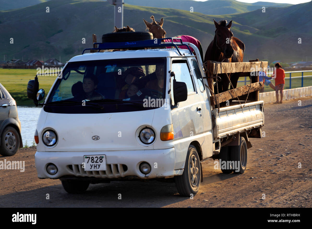 Road in steppe, Orkhon river, Bulgan province, Mongolia Stock Photo - Alamy
