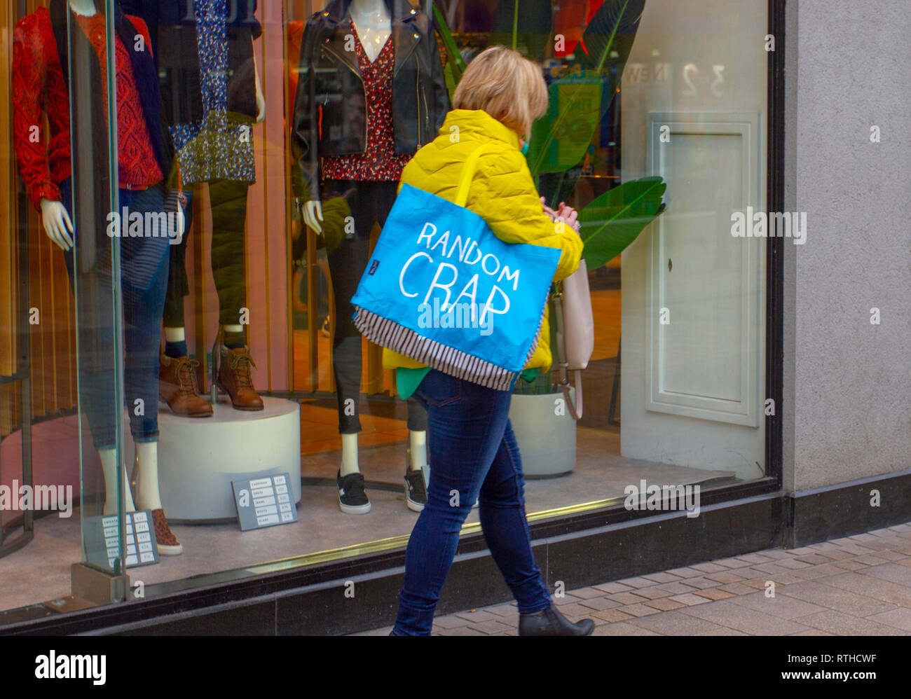 Rude Random Crap reusable bag. Shops, Shoppers, Shopping in Fishergate ...