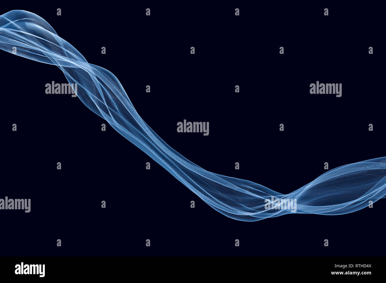 3d rendering, cyan transparent silk Stock Photo - Alamy