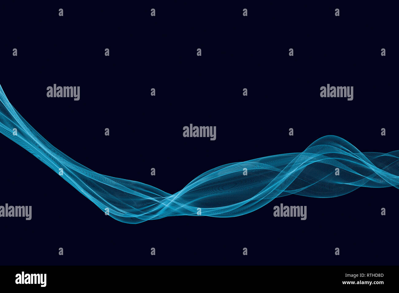 3d rendering, cyan transparent silk Stock Photo - Alamy