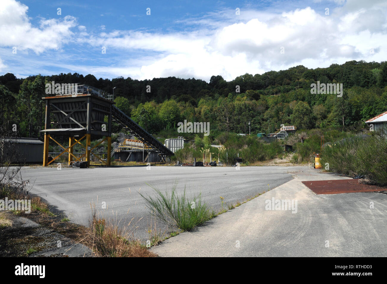 Coal hopper at the site of the Terrace Mine owned by Crusader Coal in ...