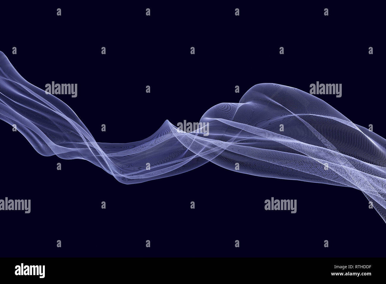 3d rendering, cyan transparent silk Stock Photo - Alamy