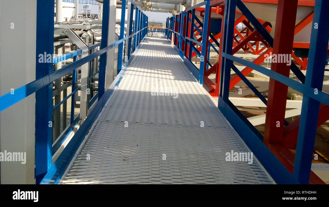 Steel service platform stairs hi-res stock photography and images - Alamy