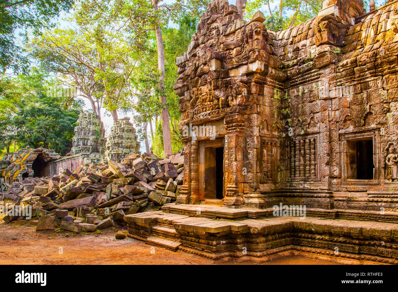 Ancient Temples In The Jungle