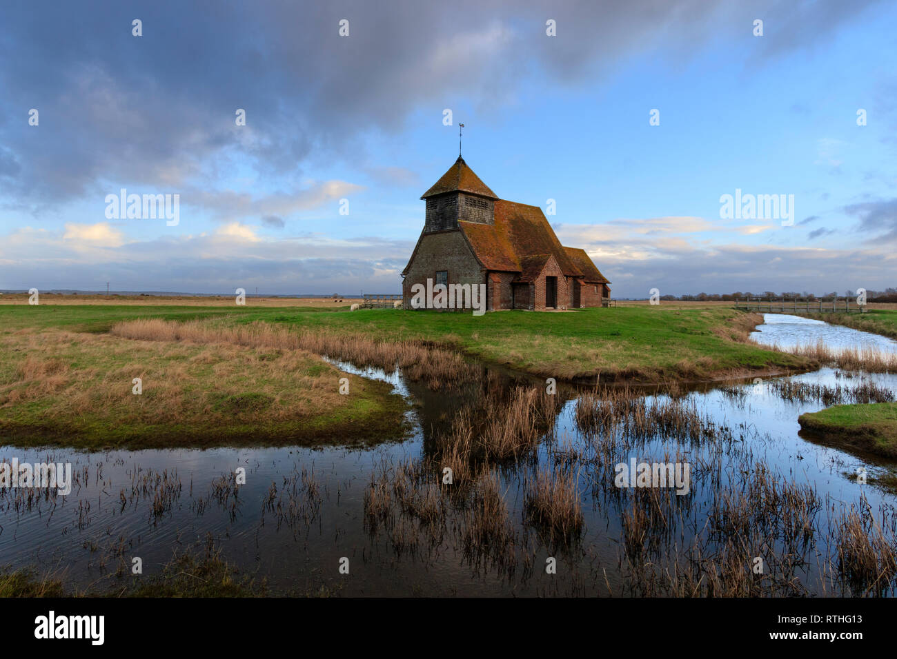 Romney marsh church beckett hi-res stock photography and images - Alamy