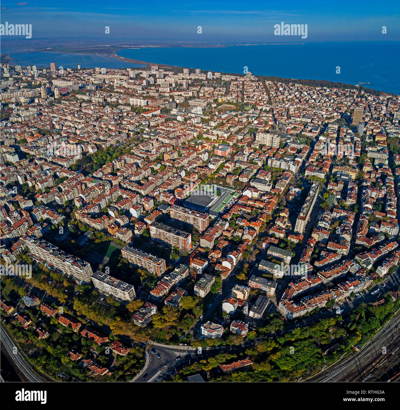 Burgas city central railway train station hi-res stock photography and ...