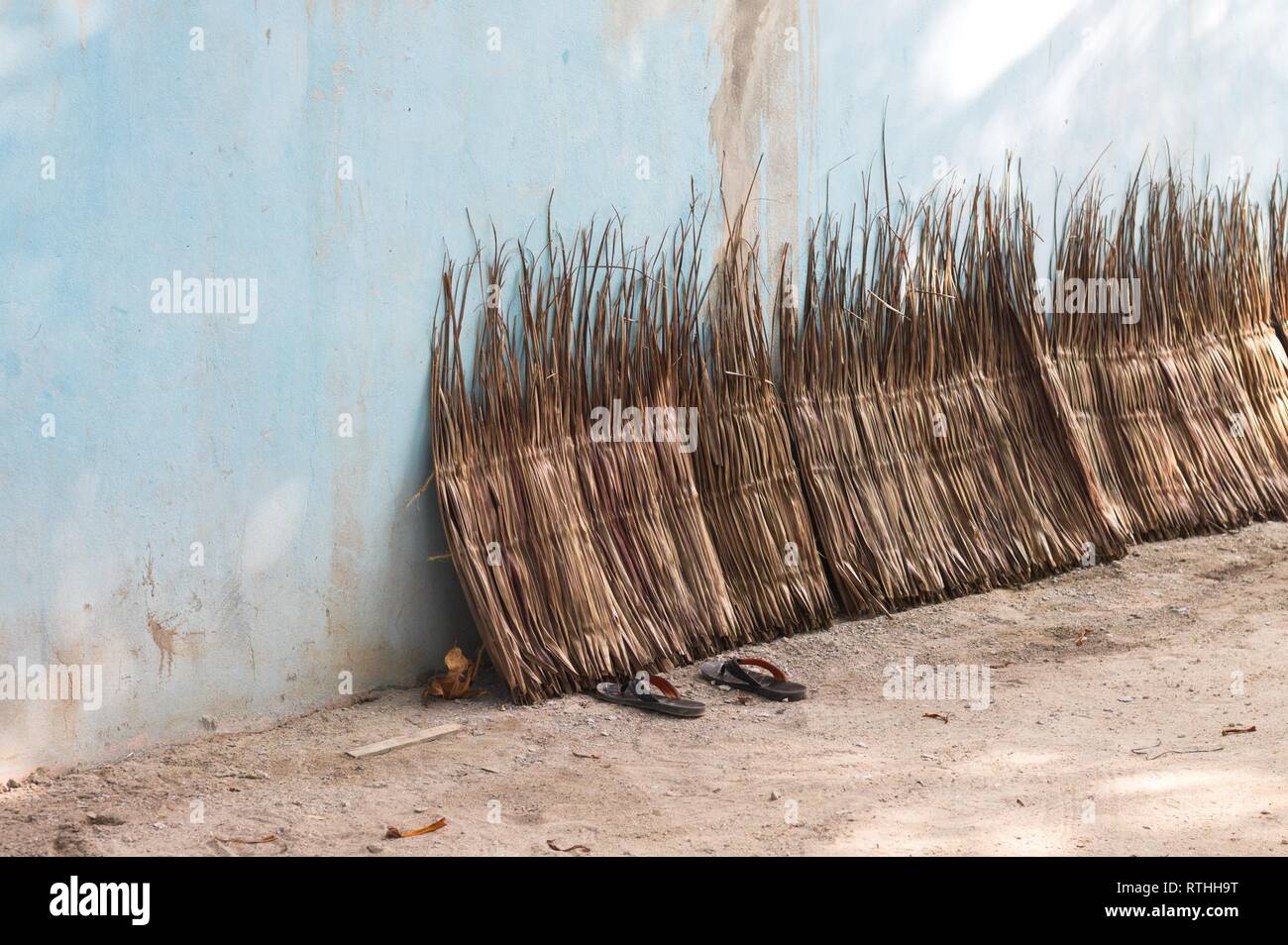 Stacked palm leaves hi-res stock photography and images - Alamy