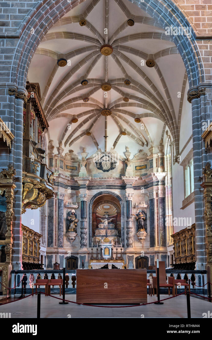 the Royal Church of St. Francis in Evora Stock Photo - Alamy
