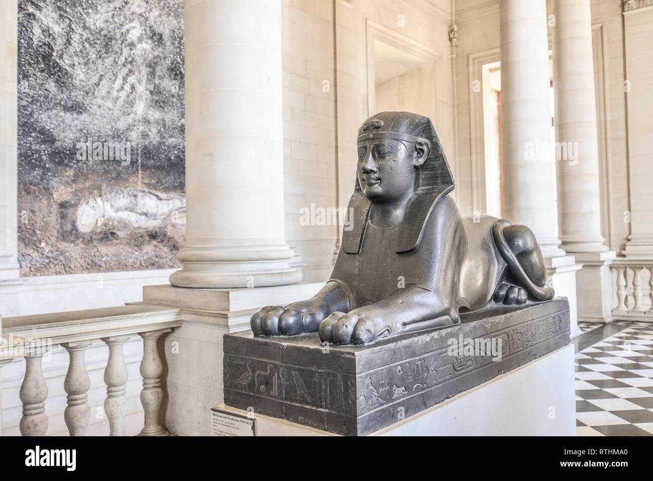 Louvre museum pharaoh paris hi-res stock photography and images - Alamy