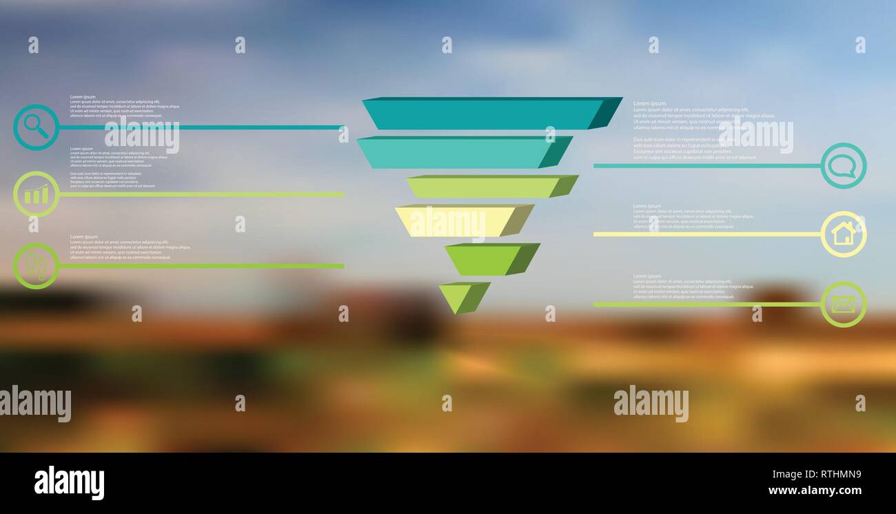 3D illustration infographic template. The embossed triangle is divided ...