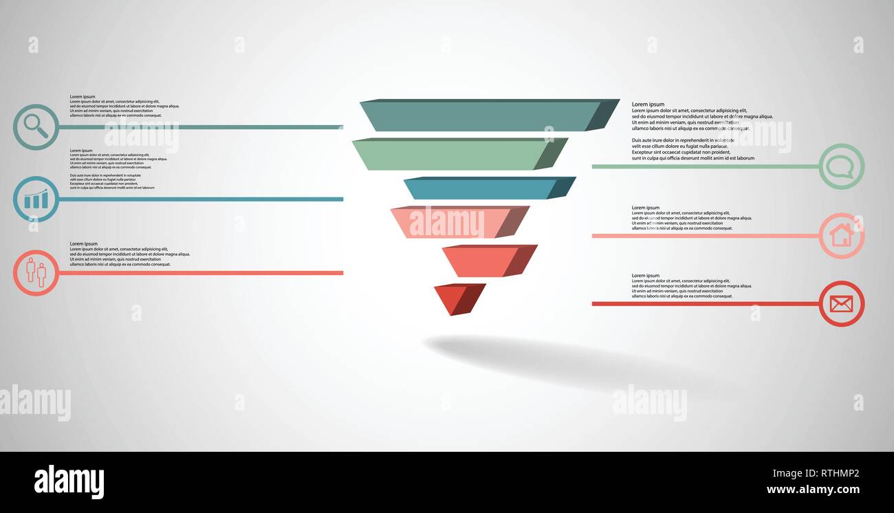3D illustration infographic template. The embossed triangle is divided ...