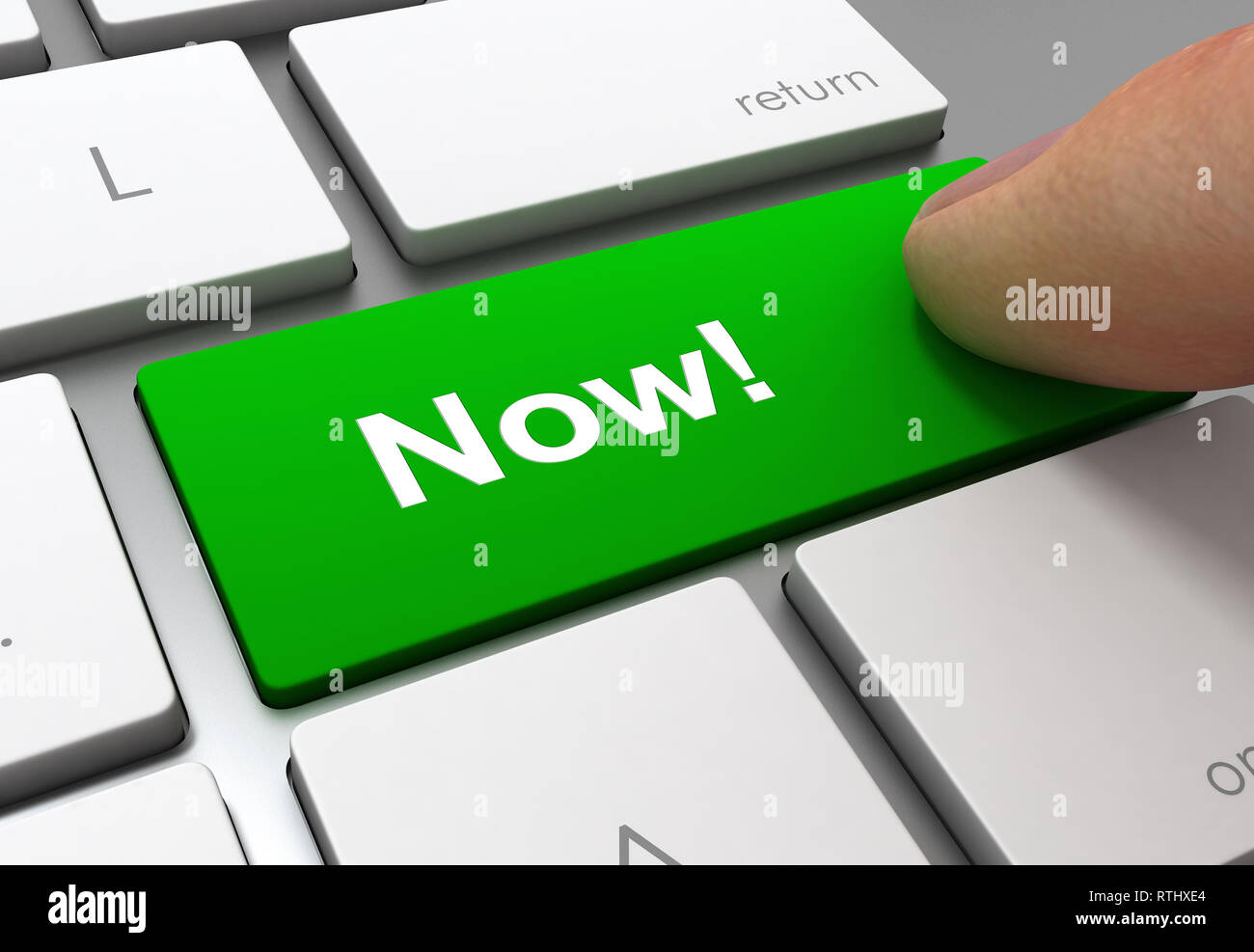 White keyboard easy button hi-res stock photography and images - Alamy