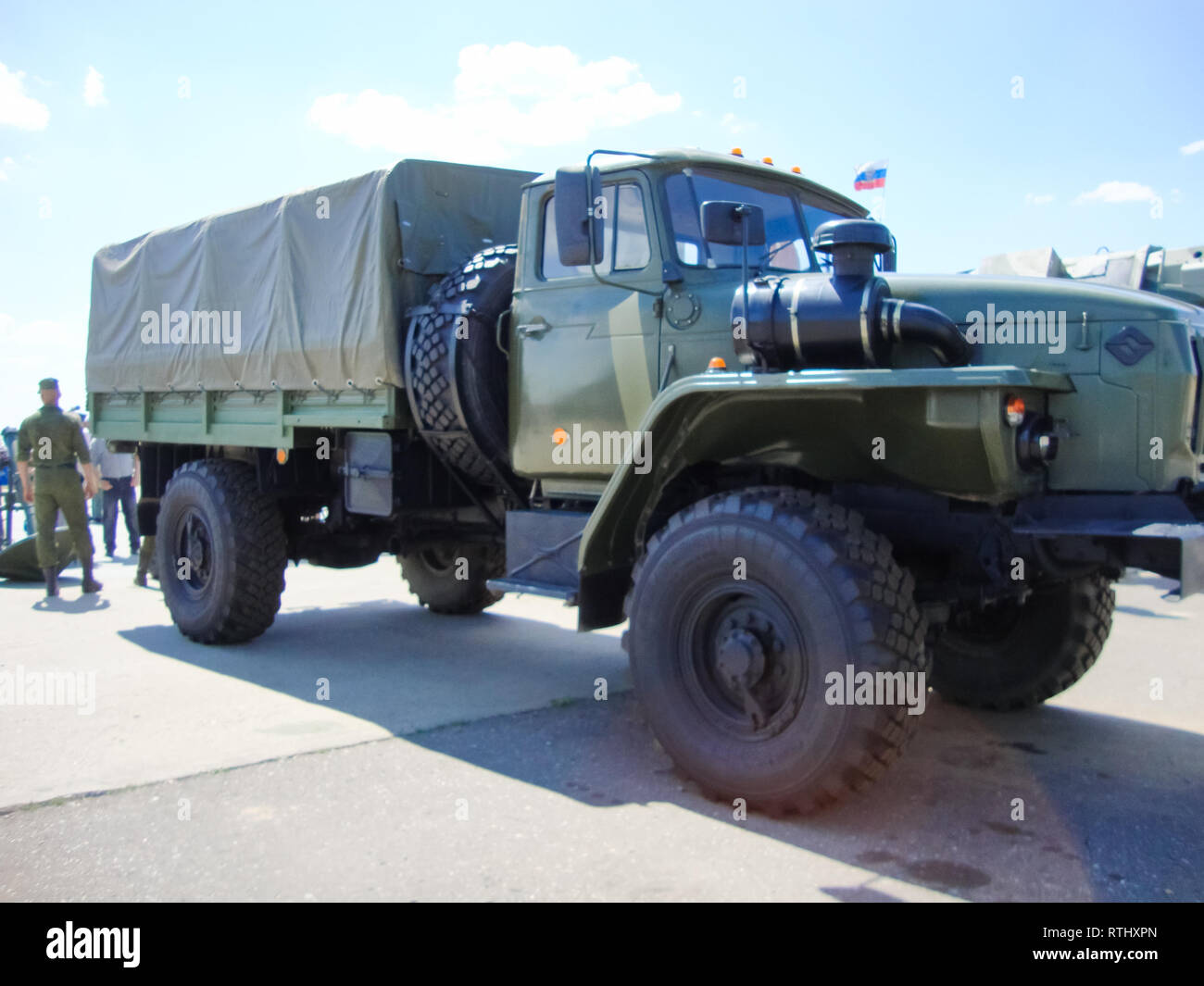 Kubinka, Russia - June 12, 2011: All-terrain vehicles in the Russian ...