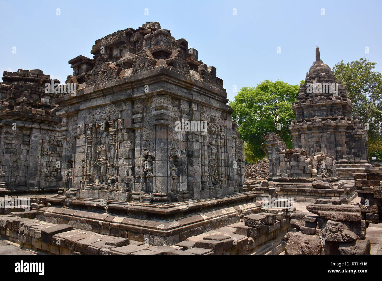 Candi Sewu Buddhist Temple near Yogyakarta, Central Java, Indonesia Stock Photo - Alamy