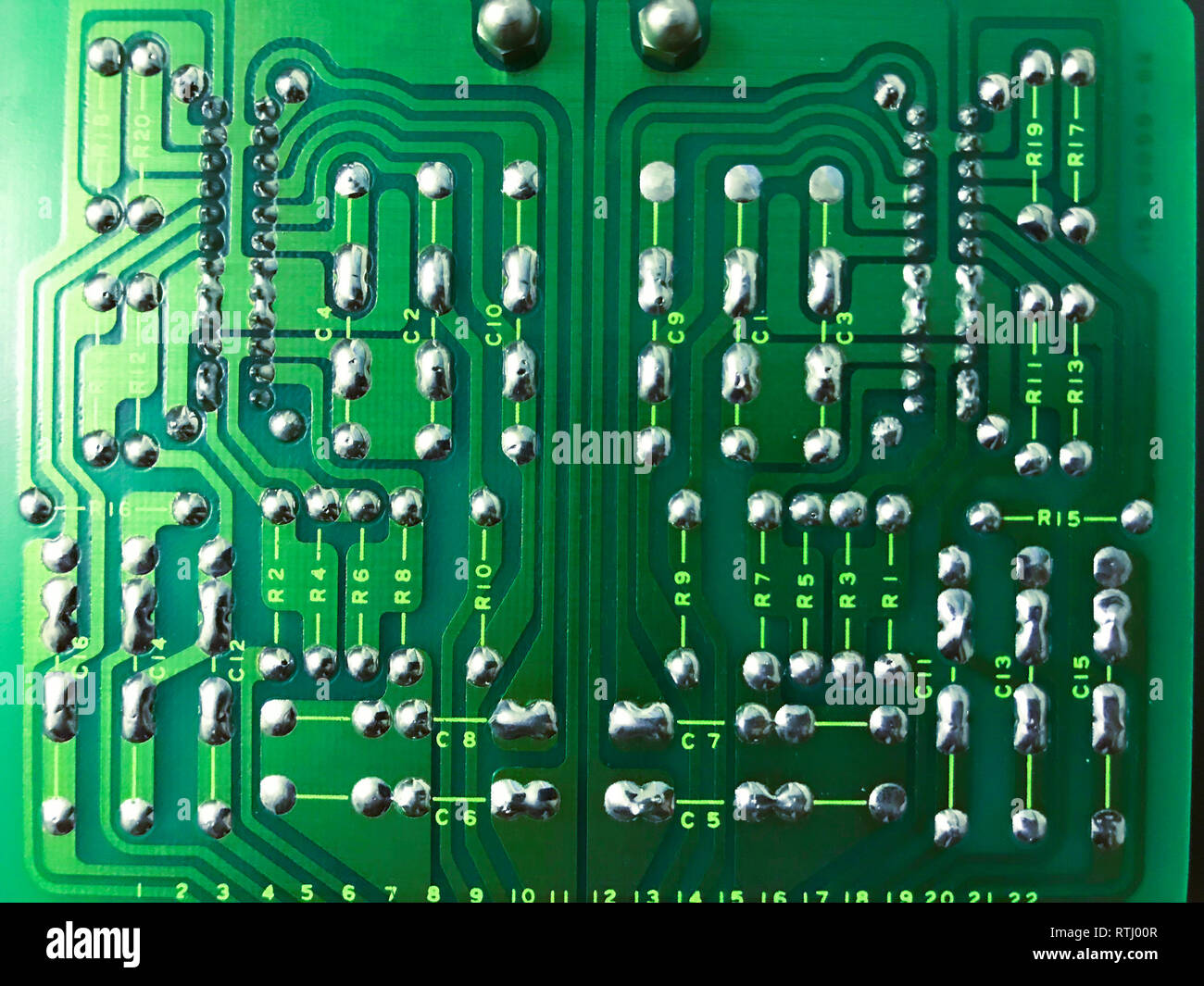 Component side of a printed circuit board hi-res stock photography and ...