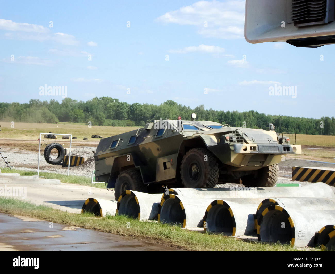 Kubinka, Russia - June 12, 2011: All-terrain vehicles in the Russian ...