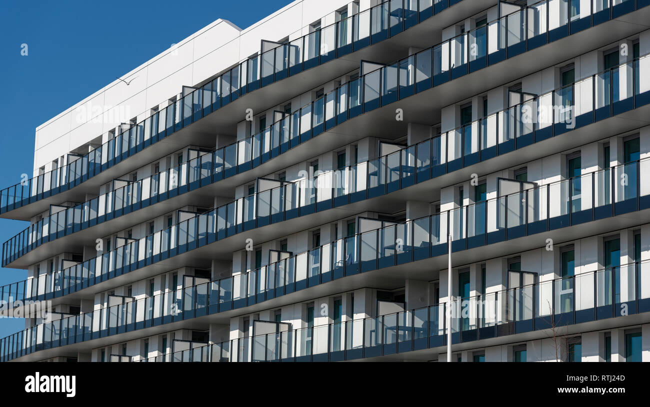 Fassade eines modernen Wohngebäudes Stock Photo - Alamy