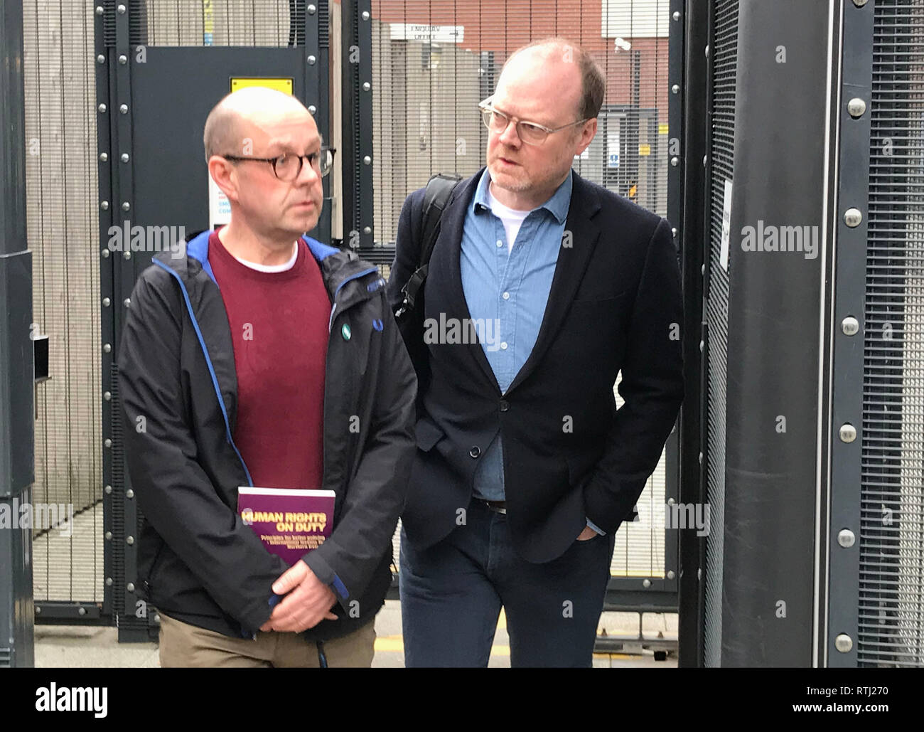 Trevor birney leave musgrave police station hi-res stock photography ...