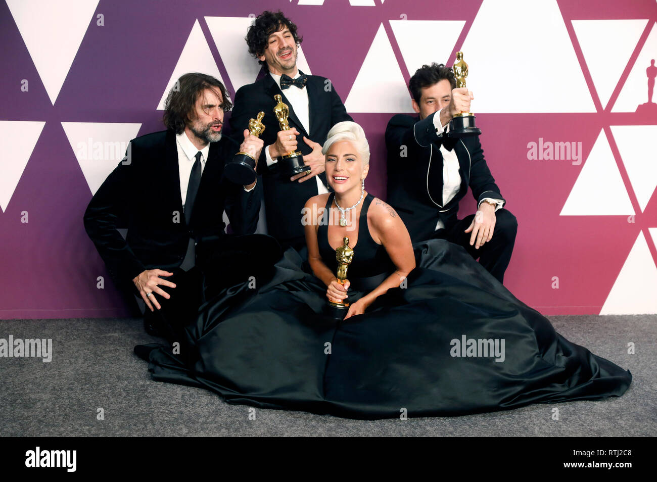 Andrew Wyatt, Anthony Rossomando, Mark Ronson and Lady Gaga, winners of ...