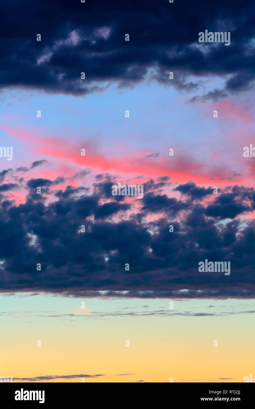 Clouds on sunset sky, background Stock Photo - Alamy